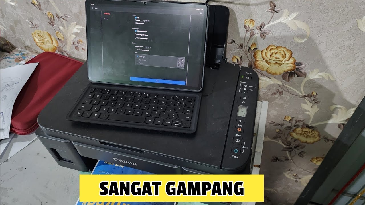Cara Menghubungkan Wifi Printer Canon G3010. Cara Ngeprint Wireless - YouTube