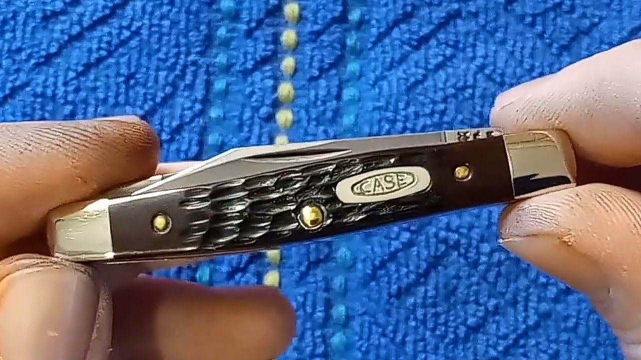 Case Pen knife Brown Delrin 6233 - YouTube
