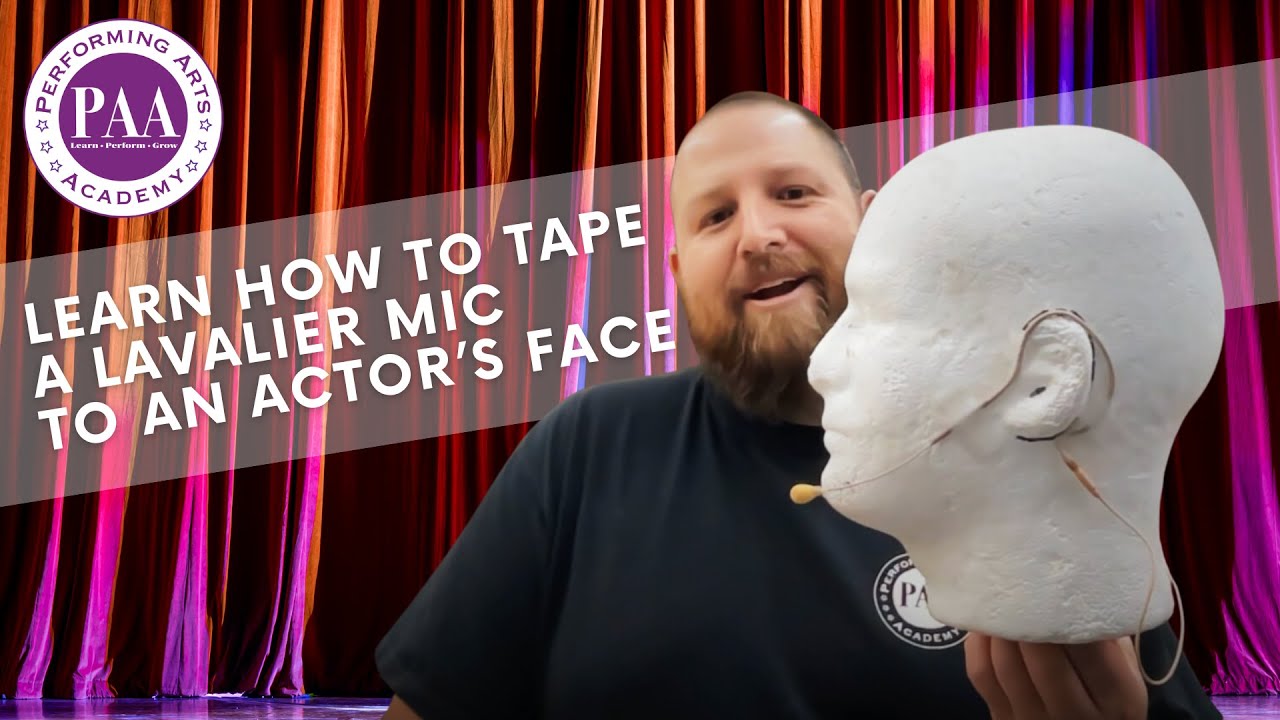 How to tape a Lavalier Microphone to an Actor's Face - YouTube