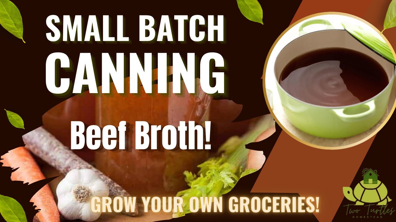 Canning Homemade Beef Stock! - YouTube