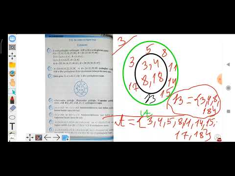 Riyaziyyat Namazov çalışmalar İki sonlu çoxluğun fərqi səh 132,133