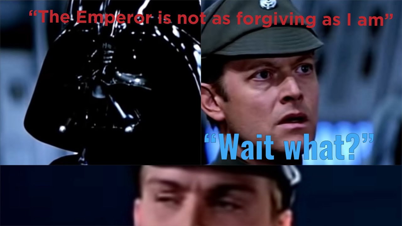 “The Emperor is not as forgiving as I am” (Star Wars Parody) - YouTube