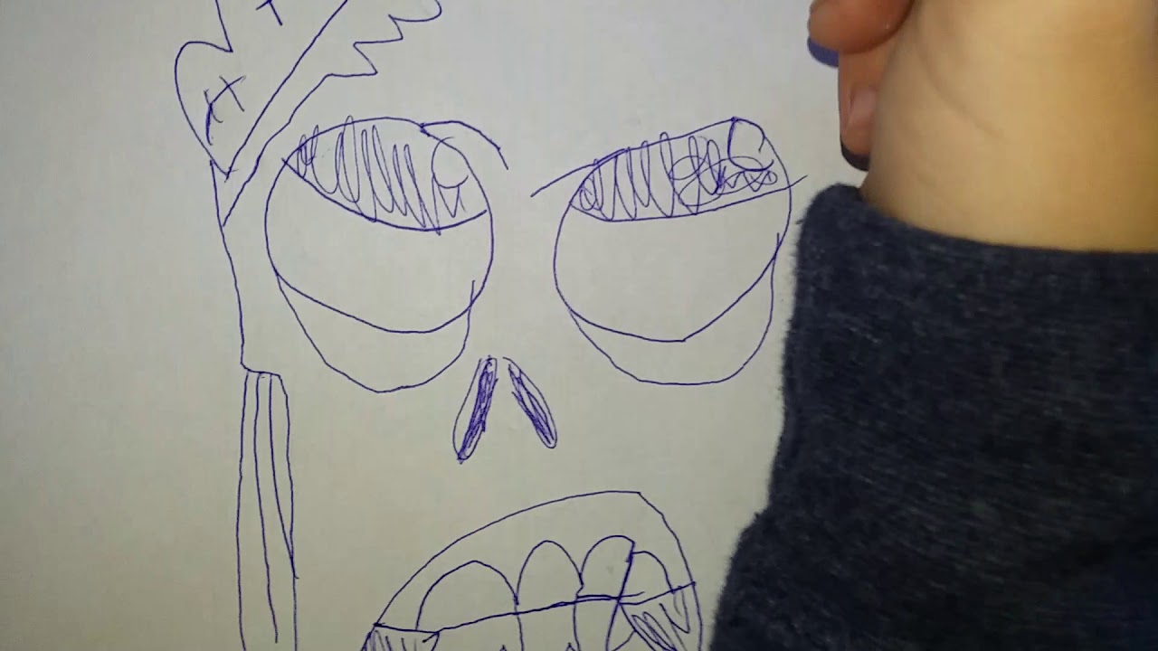 How to draw a zombie head😱👾👽 👅 - YouTube