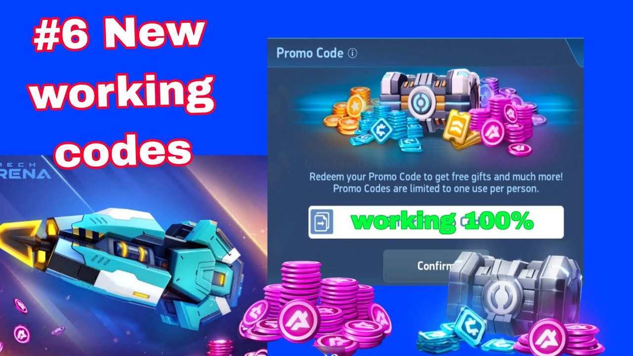 Mech arena New 100% working promo codes 😱 - YouTube