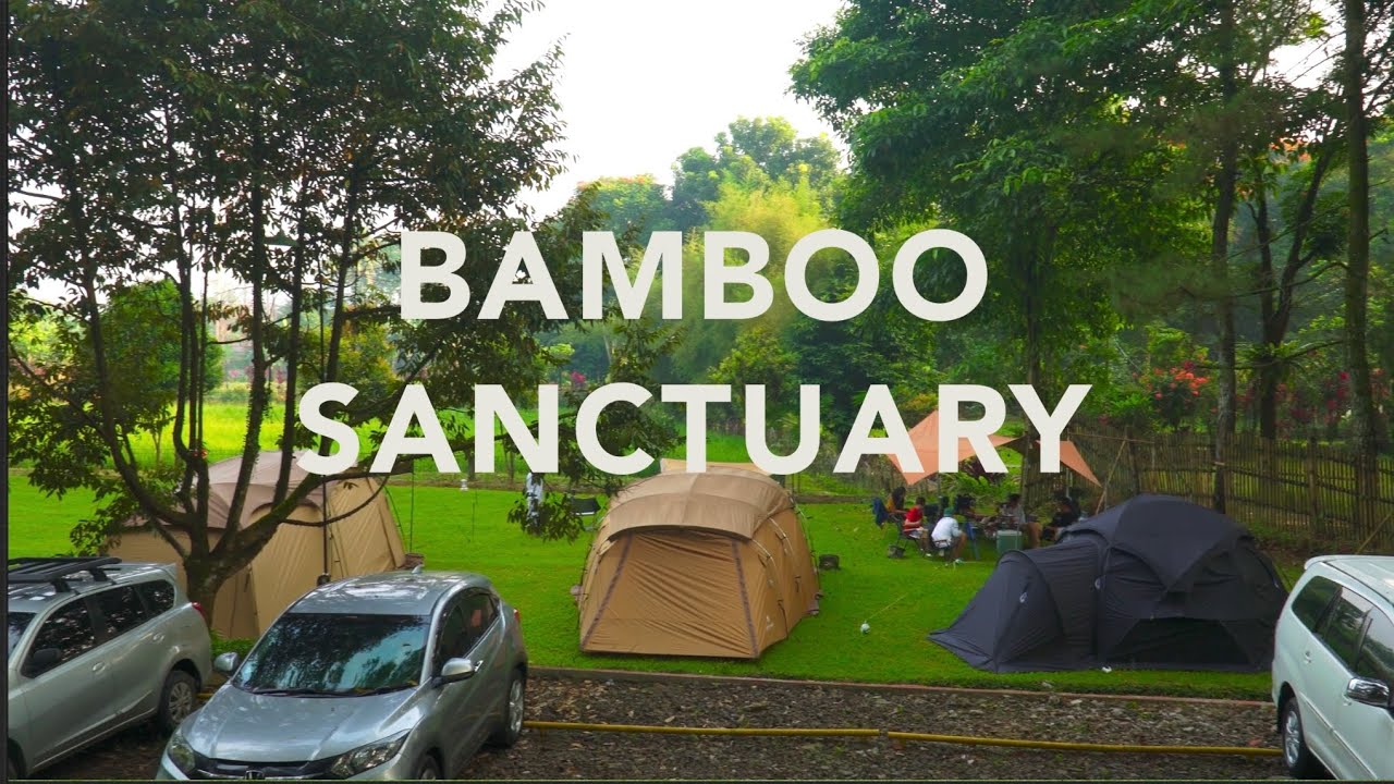 Bamboo Sanctuary, Camping ground dengan cafe di Pancawati - YouTube