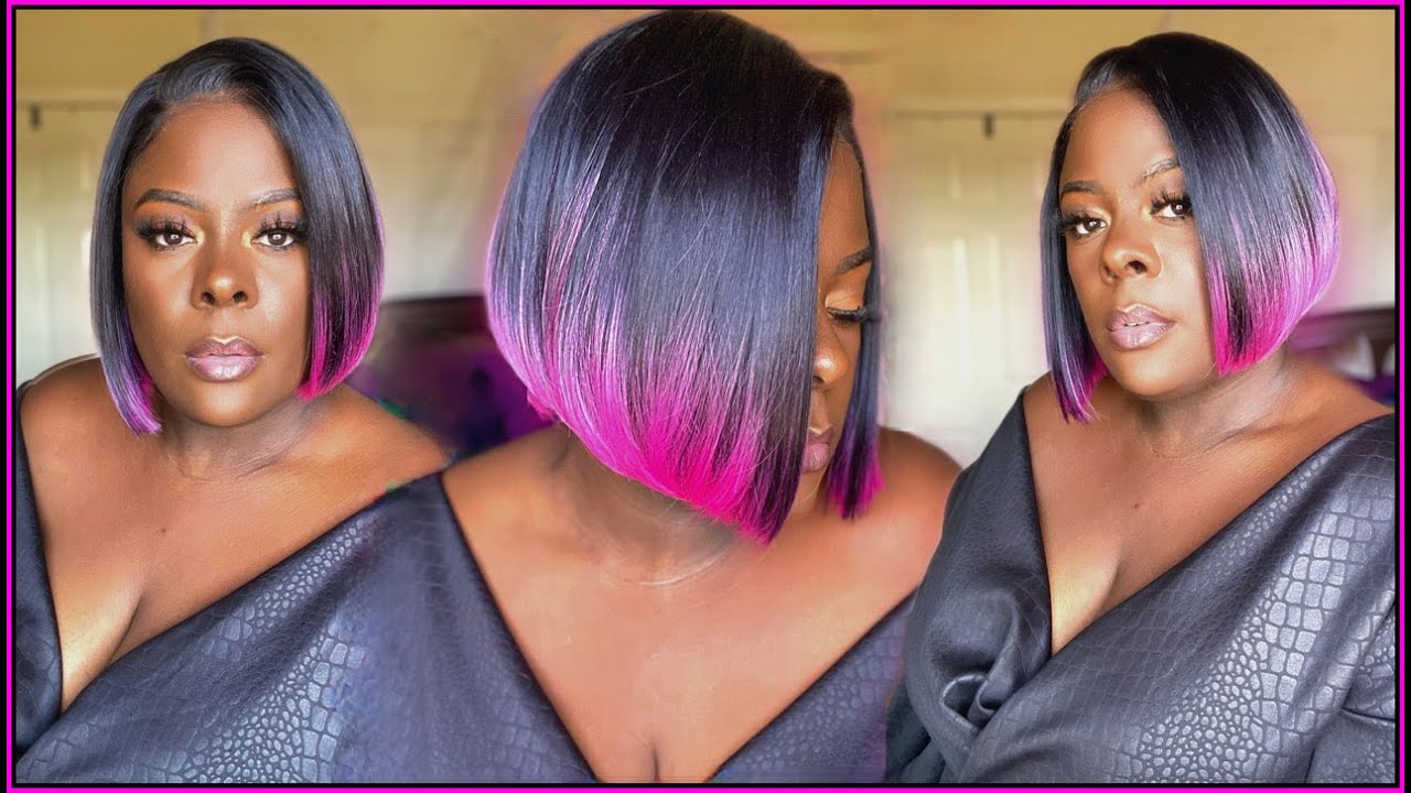 Poppin Pink For The Low! || Glueless Bob Under $30 || @SensationnelHair ...