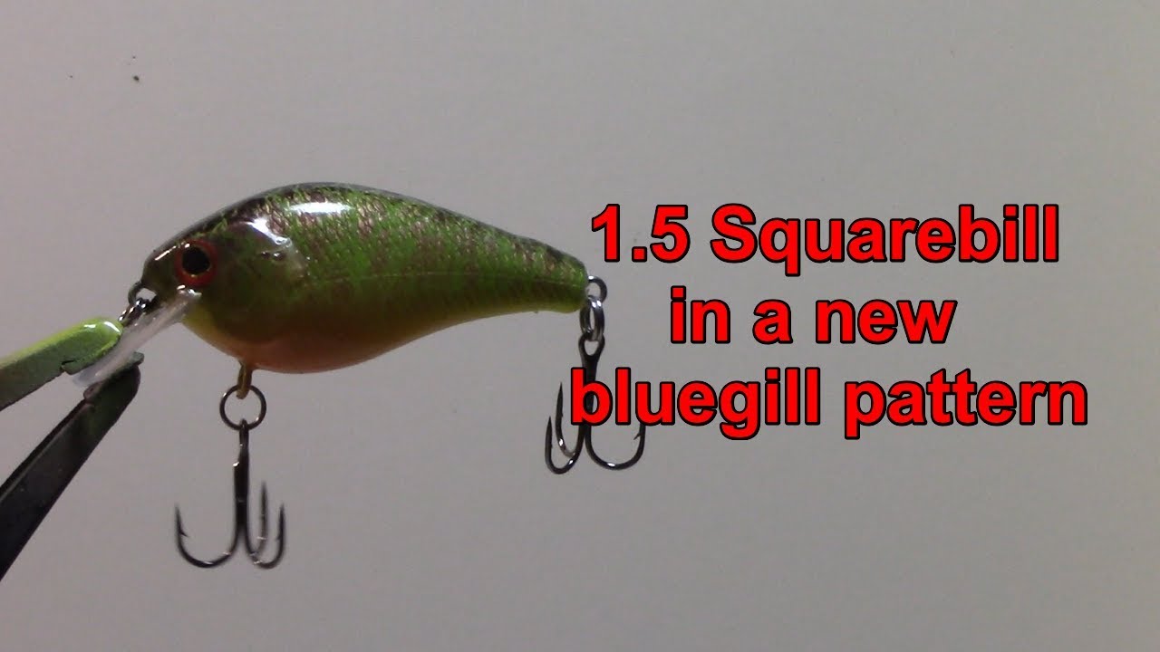 1 5 squarebill in a new bluegill pattern - YouTube