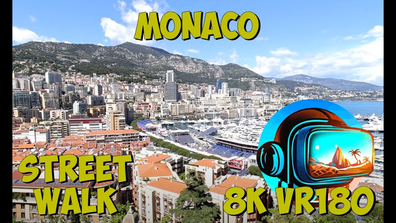 19 Monaco City enjoying the view from the Terrace du Palais 8K 4K VR180 ...