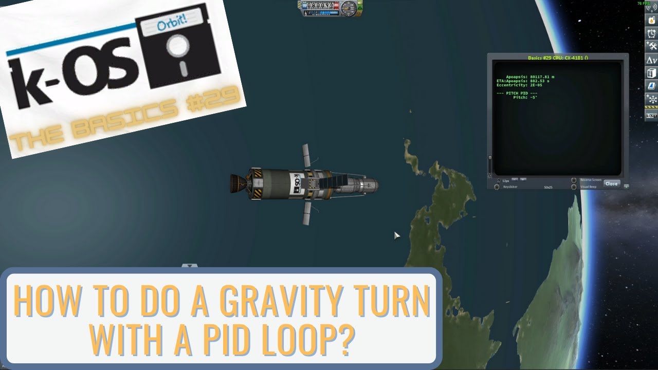 [EN] kOS - The Basics #29 - How to Do a Gravity Turn With a PID Loop ...