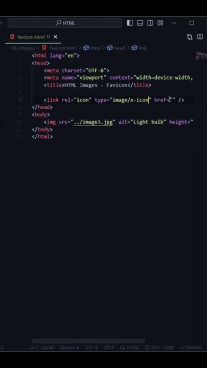 HTML Image Mastery: Crafting a Striking Favicon for Your Website! #htmlintroduction # ...