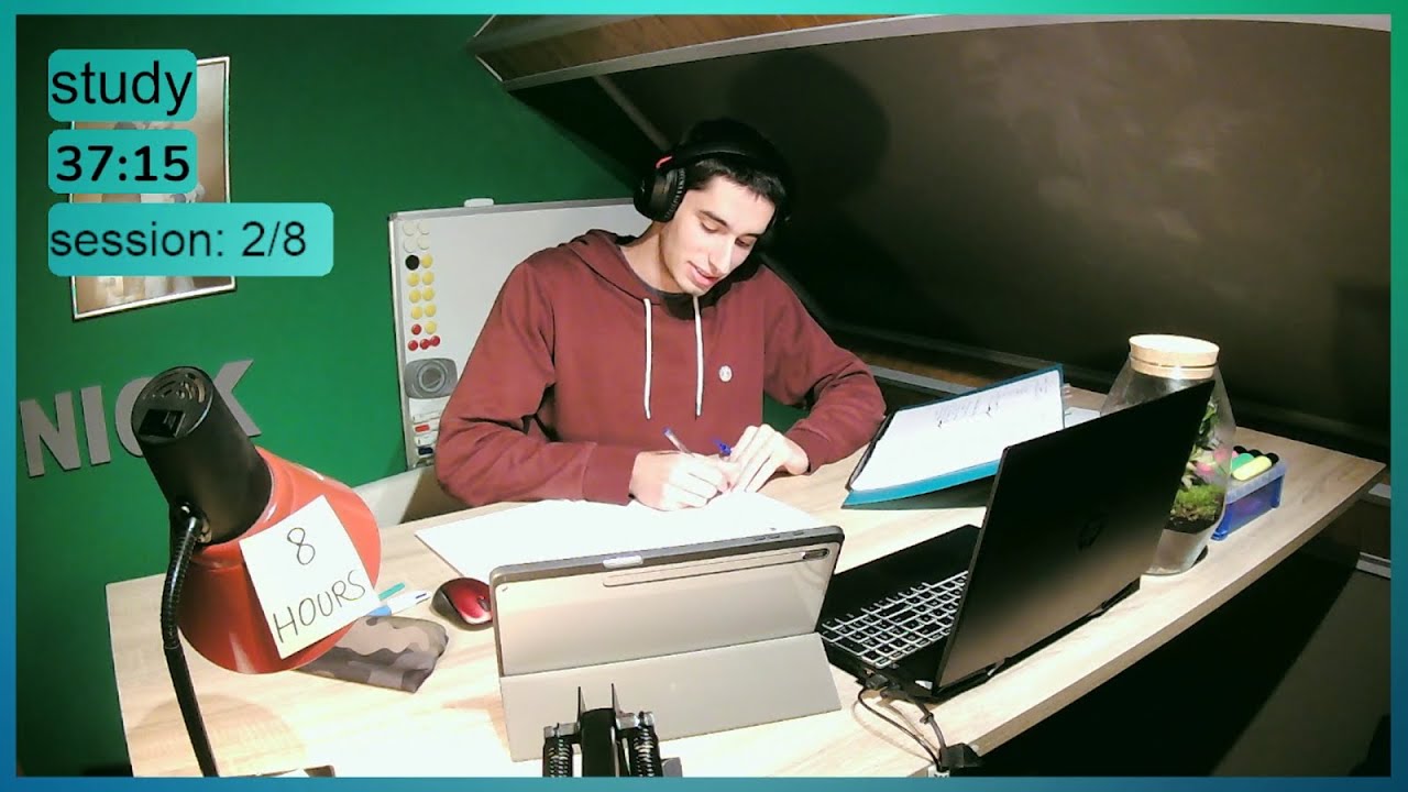 Study with me | 8+ hours | Pomodoro - YouTube