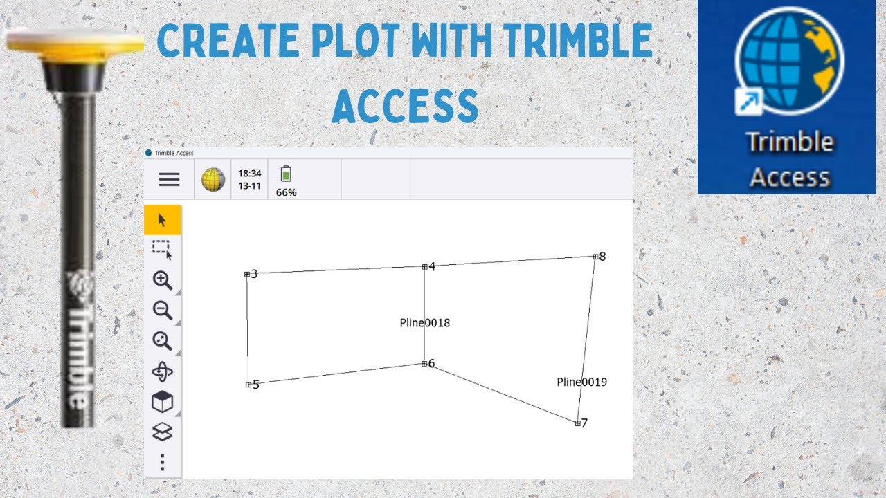 CREATE PLOT IN TRIMBLE ACCESS SOFTWARE - YouTube