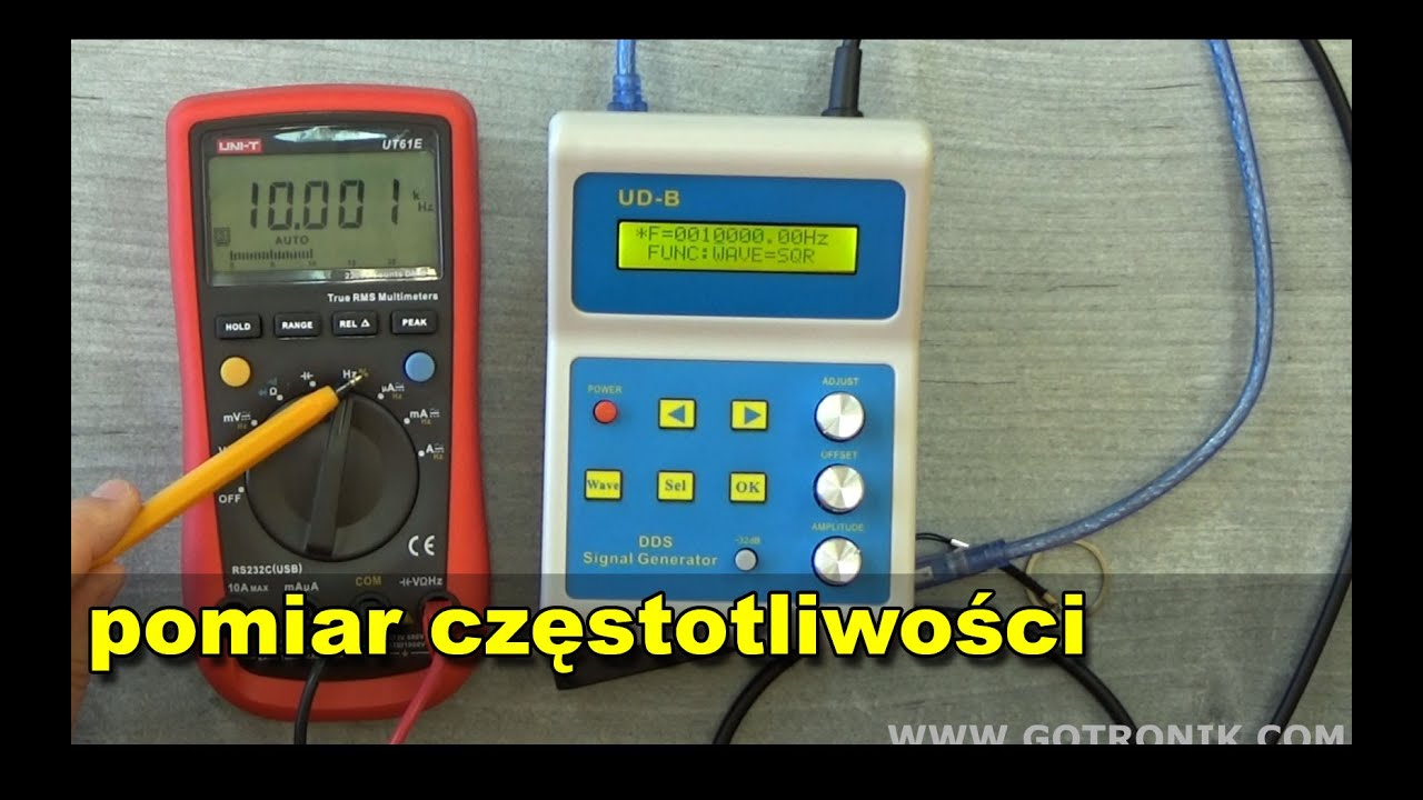 Pomiary elektryczne multimetrem cyfrowym #7 - częstotliwość - YouTube