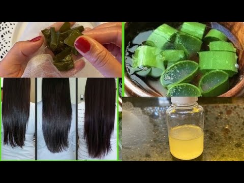ALOE VERADAN SAÇ SERUMU HAZIRLADIM! SAÇLARIN UZAMASINI HIZLANDIRAN TARİF !