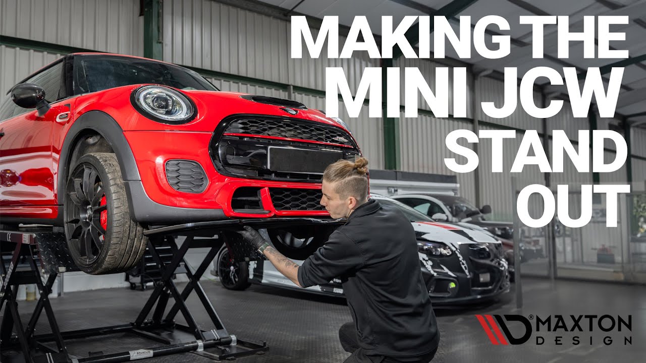 Mini JCW with Maxton Design Splitter | Body Kit Installation - YouTube