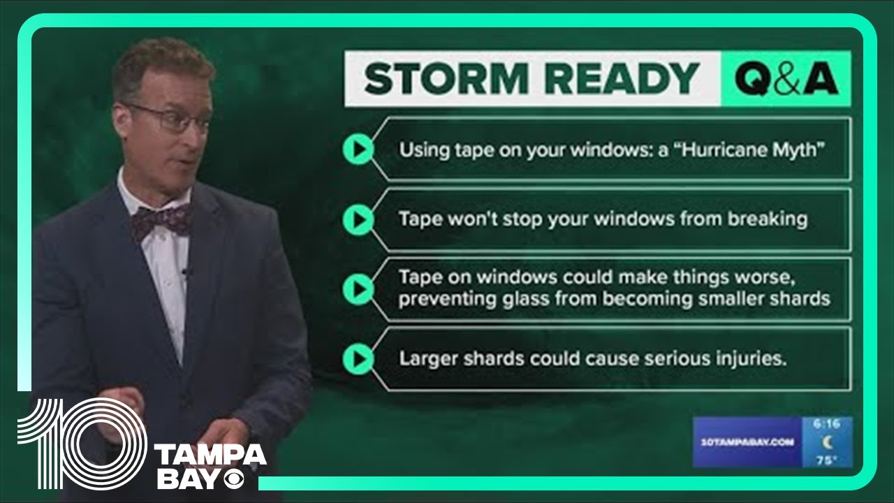 National Hurricane Preparedness Week: Should I tape up my windows ...