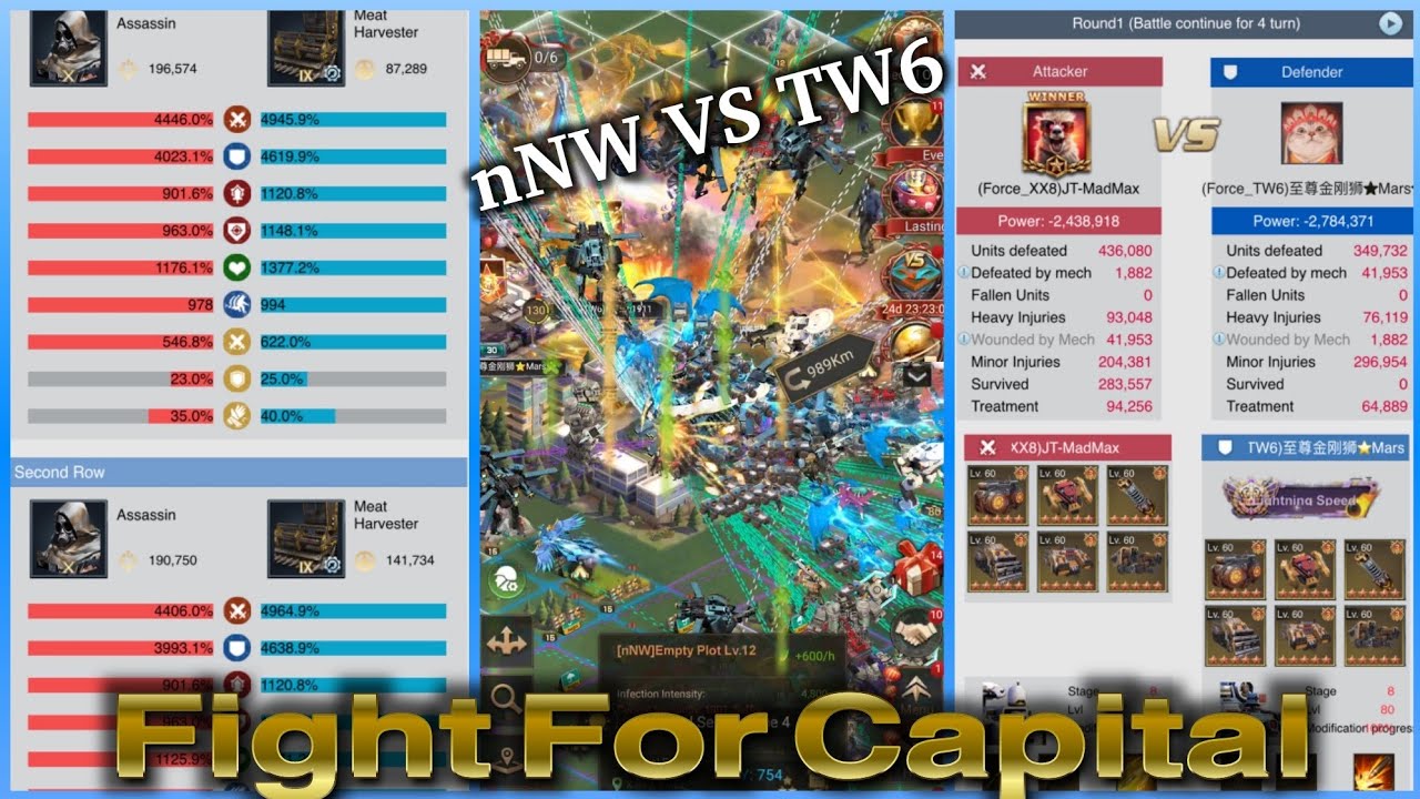 🔥 Capital Fight ⭐ nNW V/S TW6 🔥 Base Attacks || Map 900009 ::: Last ...
