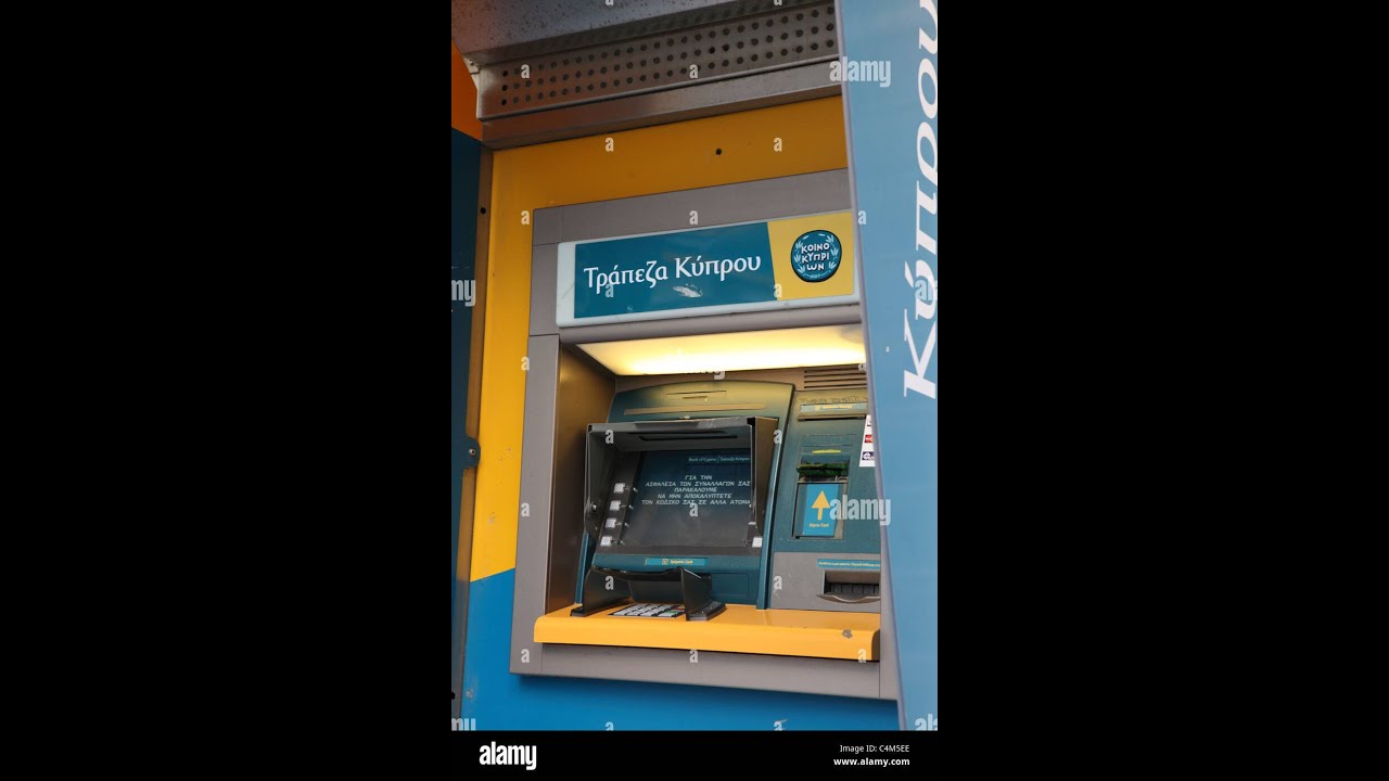 How to deposit Cheque in the atm machine in the bank of cyprus - YouTube