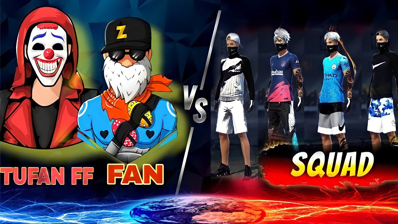 NG TUFAN FF WITH HIS FAN 😈 VS PRO SQUAD 🔥 TUFAN IN GOD MOD 😯 - #tufanff ...