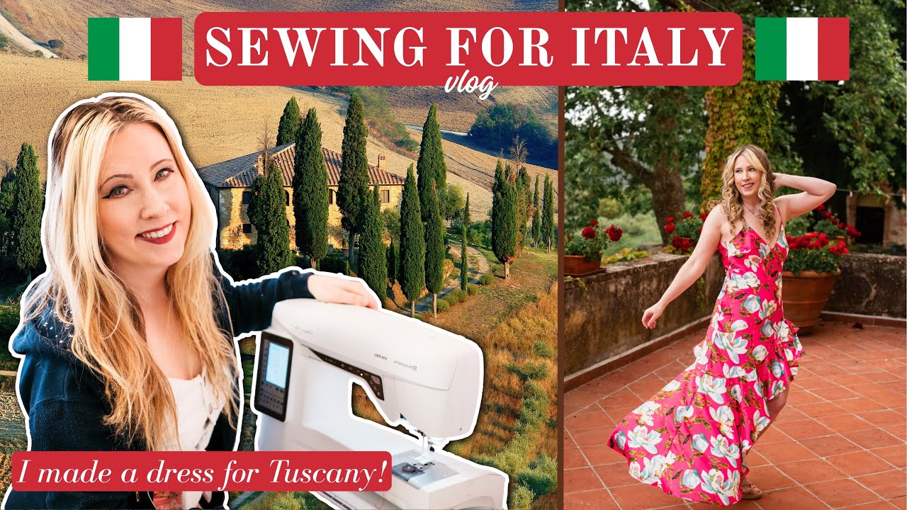 🇮🇹 Sewing For an Italian Roadtrip | Sewing a flirty dress for the ...