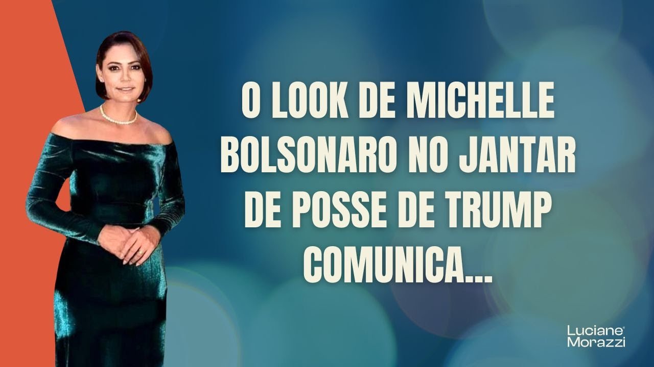Michelle Bolsonaro e a mensagem do look no jantar de posse de Donald ...