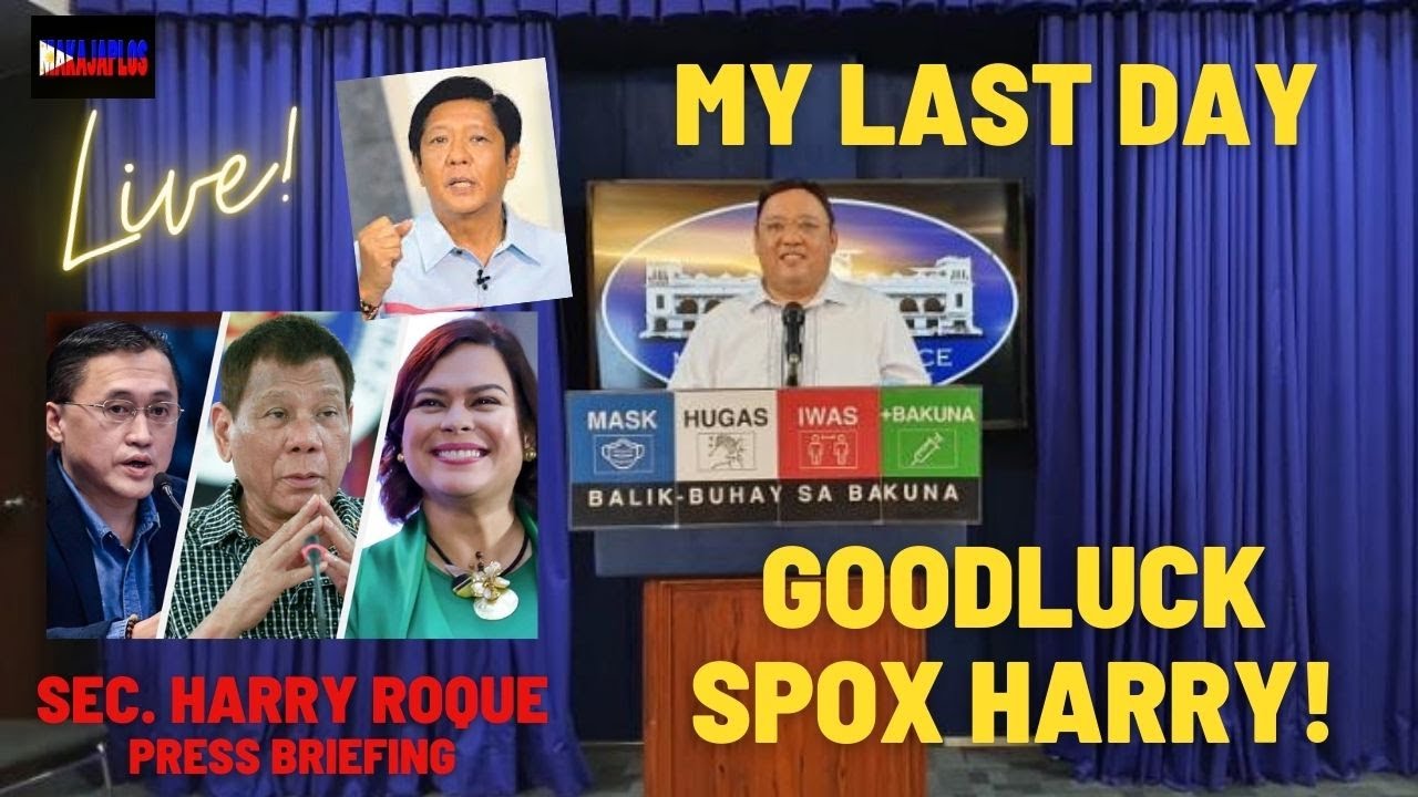 Sec. Harry Roque Live! " My Last Day "/ November 15, 2021 - YouTube
