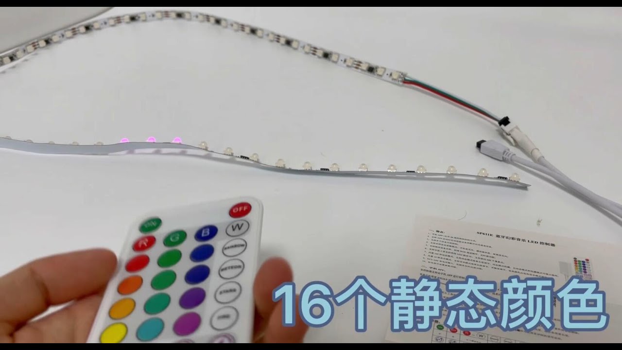 NeoPixel LED Strip Kits with Thru-Hole LEDs - Smart Bright LEDs - YouTube