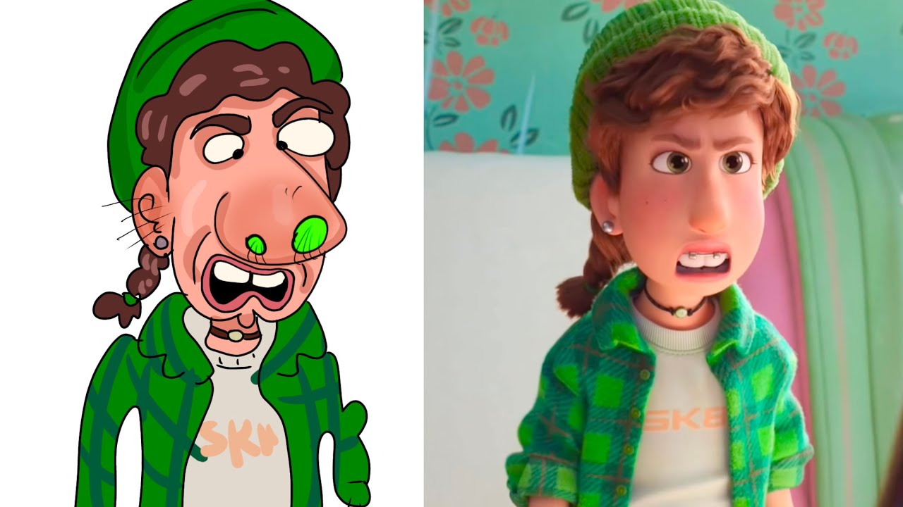 Turning red drawing meme 😄 meilin lee and miriam wexler and friends ...