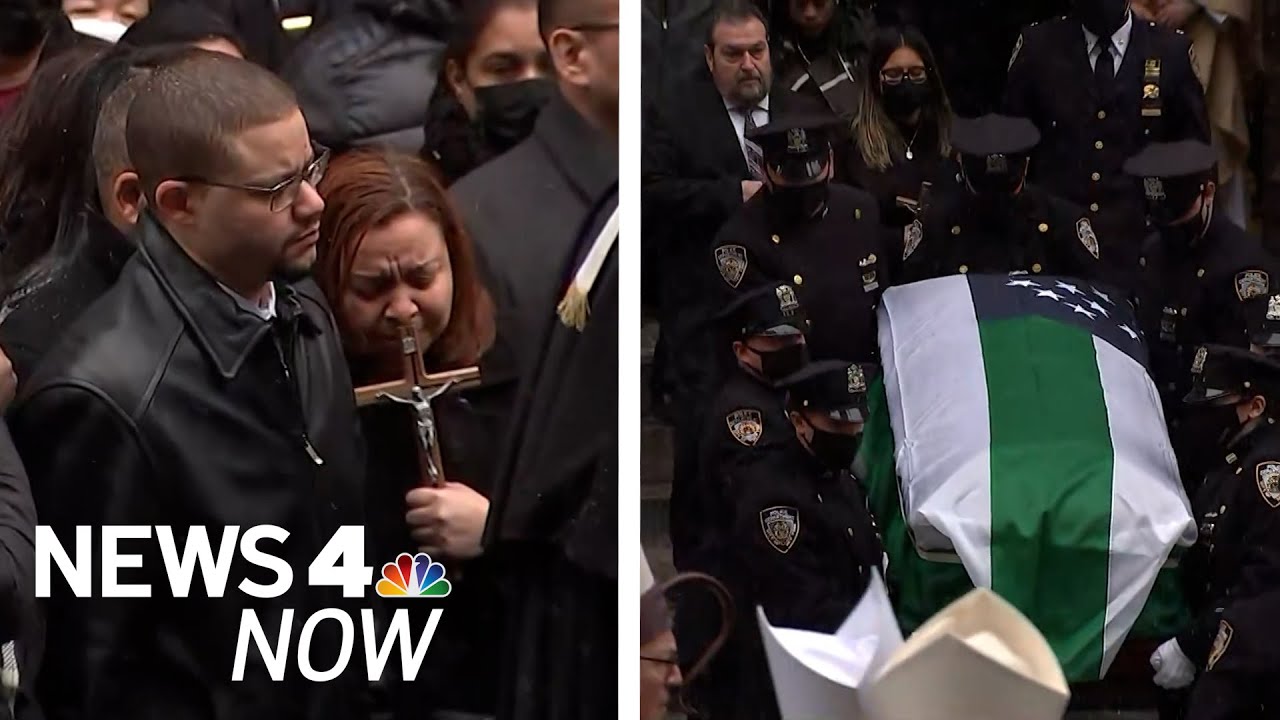 Emotional Funeral for NYPD Officer Jason Rivera at St. Patrick's ...