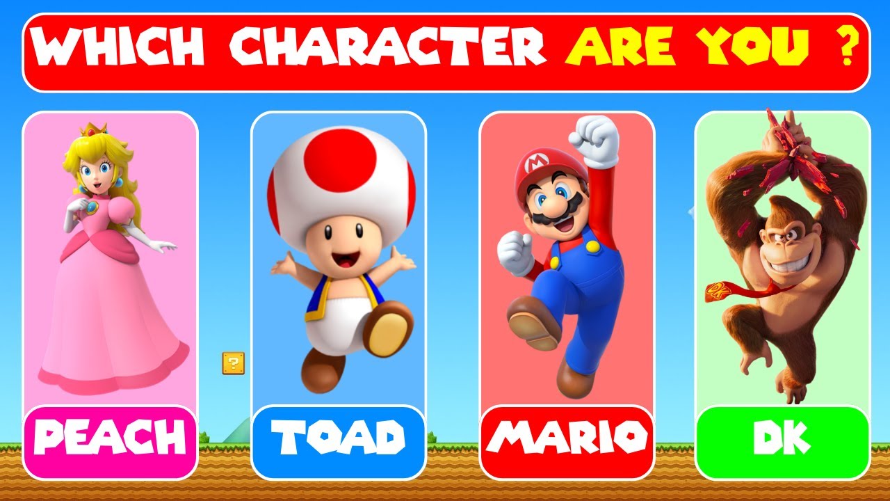Which Super Mario Character Are You ? Fun Challenge 🍄🍄 - YouTube