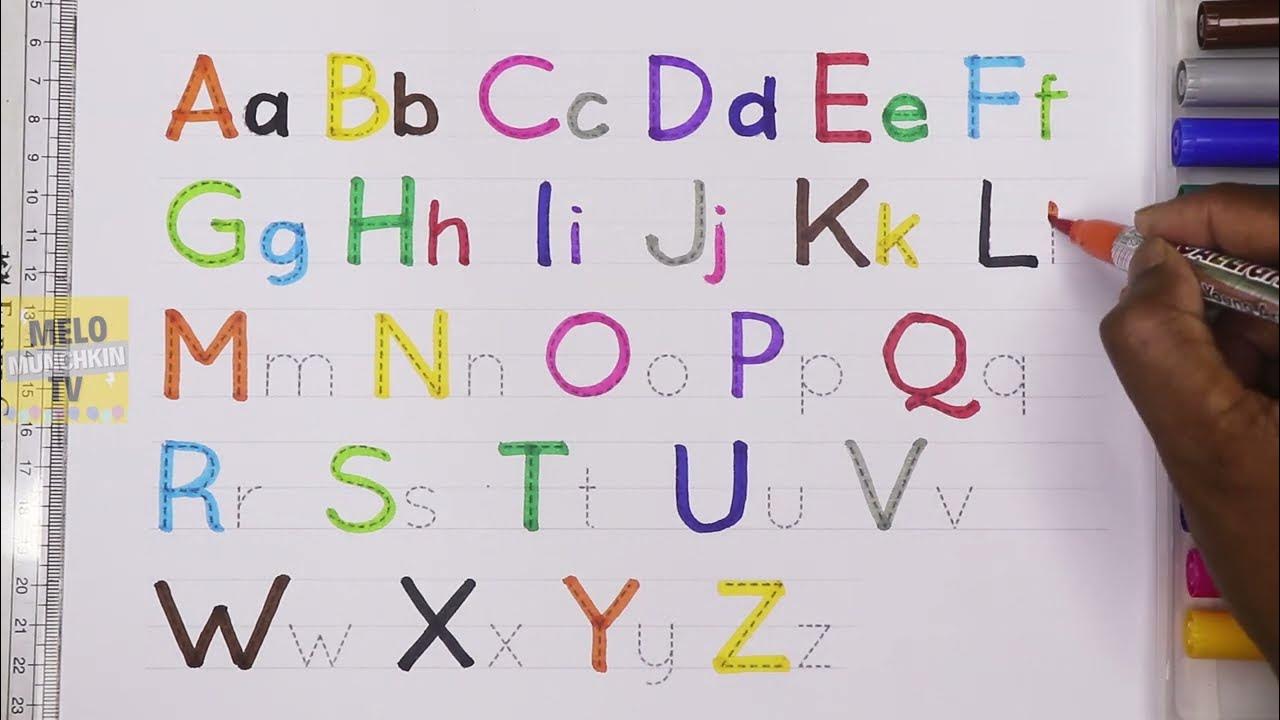 Learn to write A to Z both in small and Capital Letters | Uppercase and ...