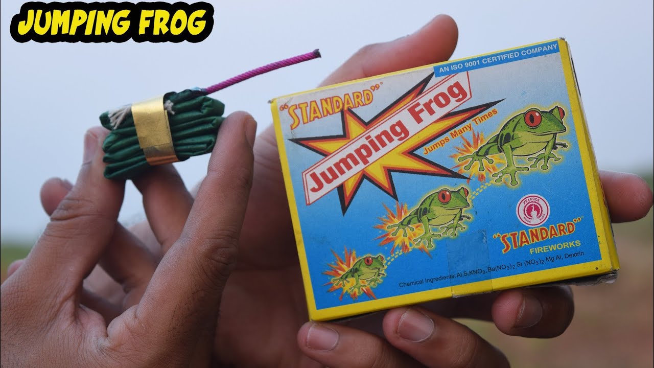 Jumping frog🐸 testing | latest crackers - crackers - YouTube