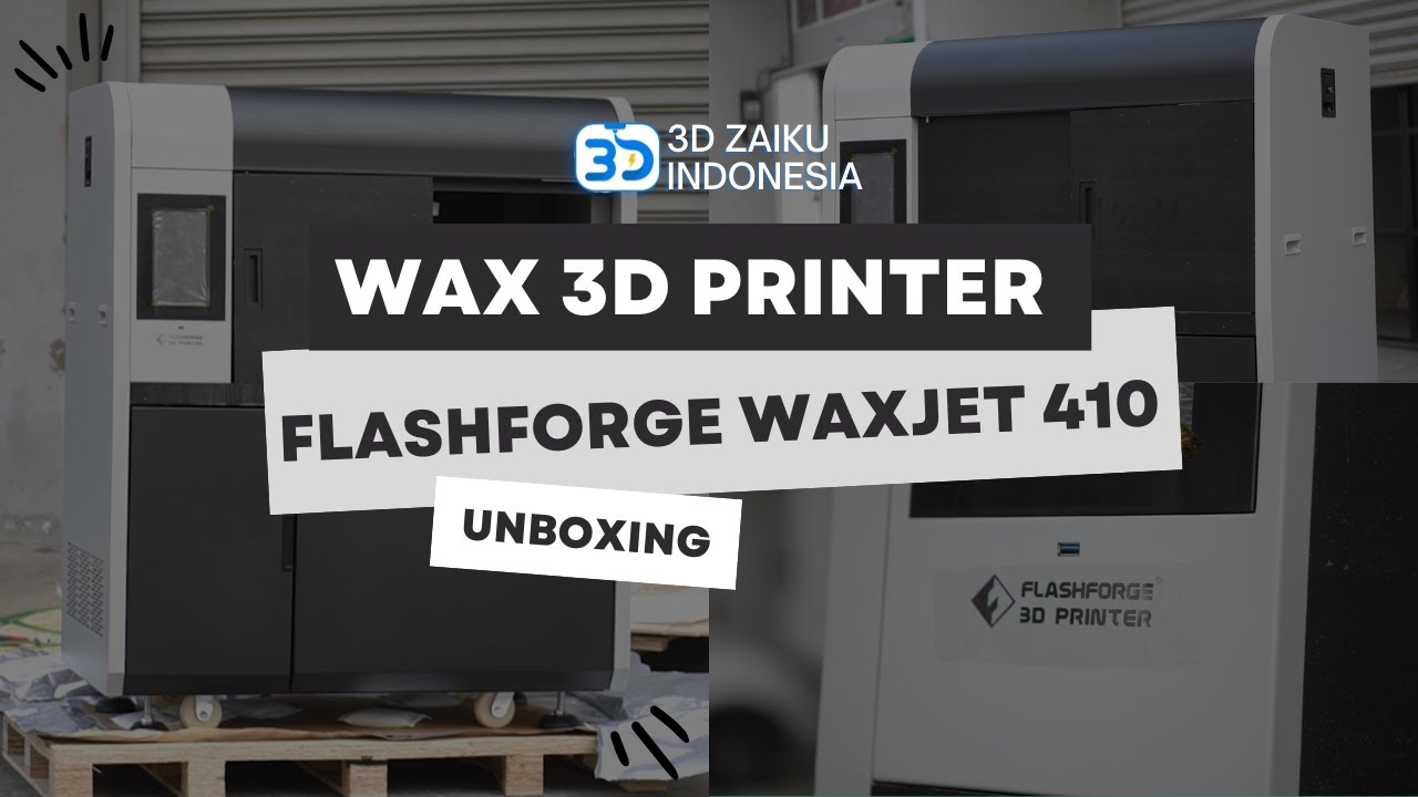 MULTIJET FLASHFORGE WAXJET 410 UNBOXING - WAX 3D PRINTER - YouTube