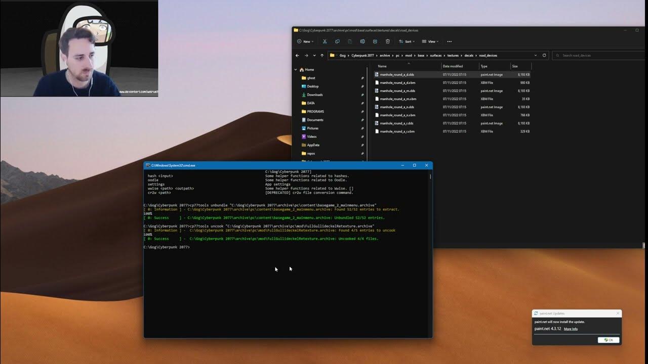 CP77 Modding Guides - The WolvenKit Commandline Tools - YouTube