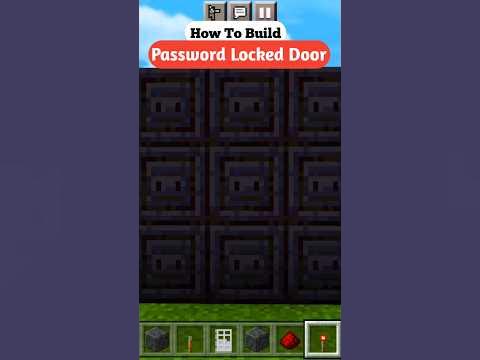 Minecraft : Automatic Password Locked Door | #shorts #minecraft - YouTube