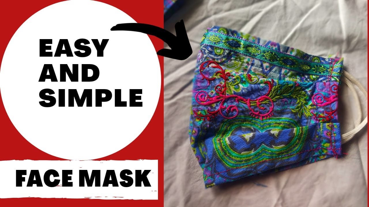 Facemask Sewing tutorial |How To Make face mask |Homemade Face cover ...