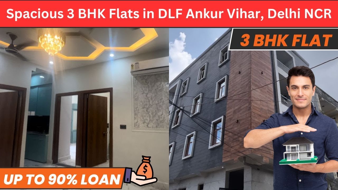 Spacious & Luxury 3BHK Flat 🏡 II 3BHK flat in dlf ankur vihar II flats ...