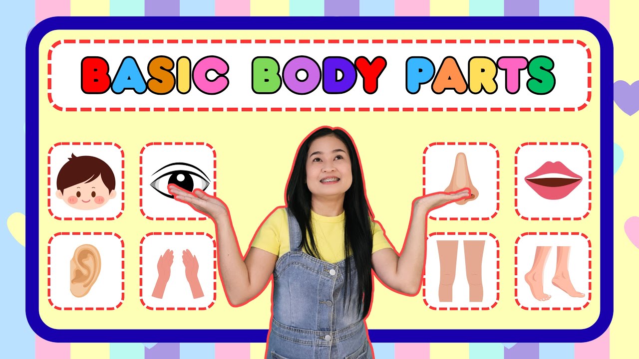 SPELLING THE BASIC BODY PARTS | TAGALOG AND ENGLISH BODY PARTS LESSON ...