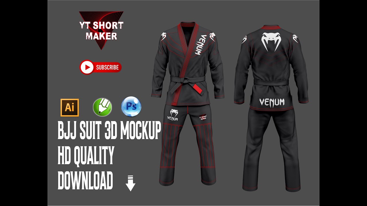 HOW TO MAKE BJJ GI SUIT IN 3D MOCKUP HD QUALIT...! - YouTube