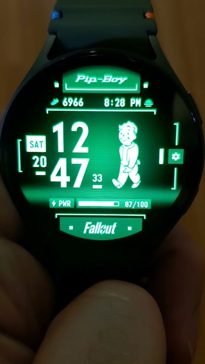 Samsung Galaxy Watch 7 - Fallout Pip-Boy Watch Face (SE) - YouTube