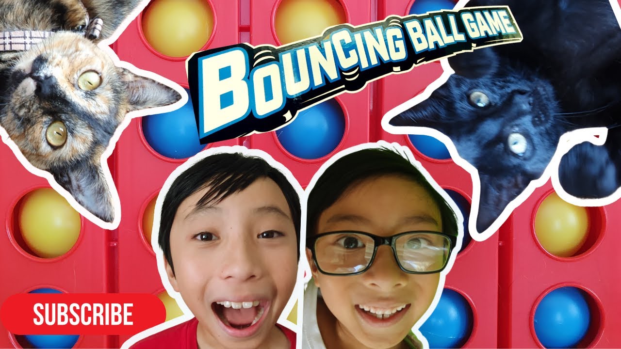 Our Cats Love This Bouncing Ball Game! 😸🏐 - YouTube