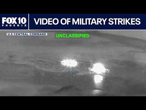 Iran war: Pentagon releases footage of military strikes on Iranian infrastructure | FOX 10 Phoenix