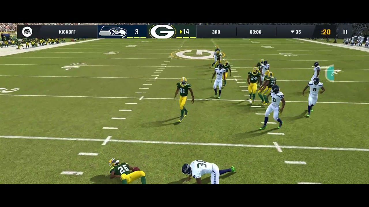 Madden Mobile 24 Season Green Bay Packers VS Seattle Seahawks Full Game ...