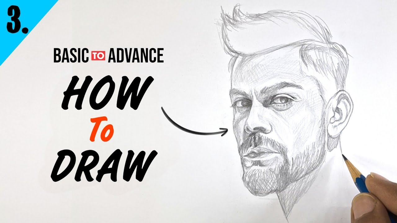 Outlines with Perspective - Basic to Advance Portrait Drawing ( Lesson ...
