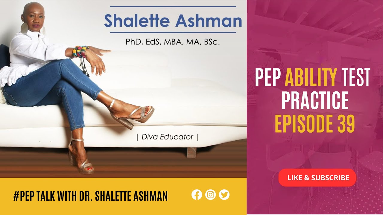 PEP Ability Test Practice - Episode 39 - YouTube