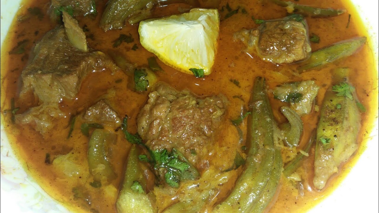 Bhindi Gosht Recipe | How to cook tasty Bhindi Gosht by Lazzat with ...