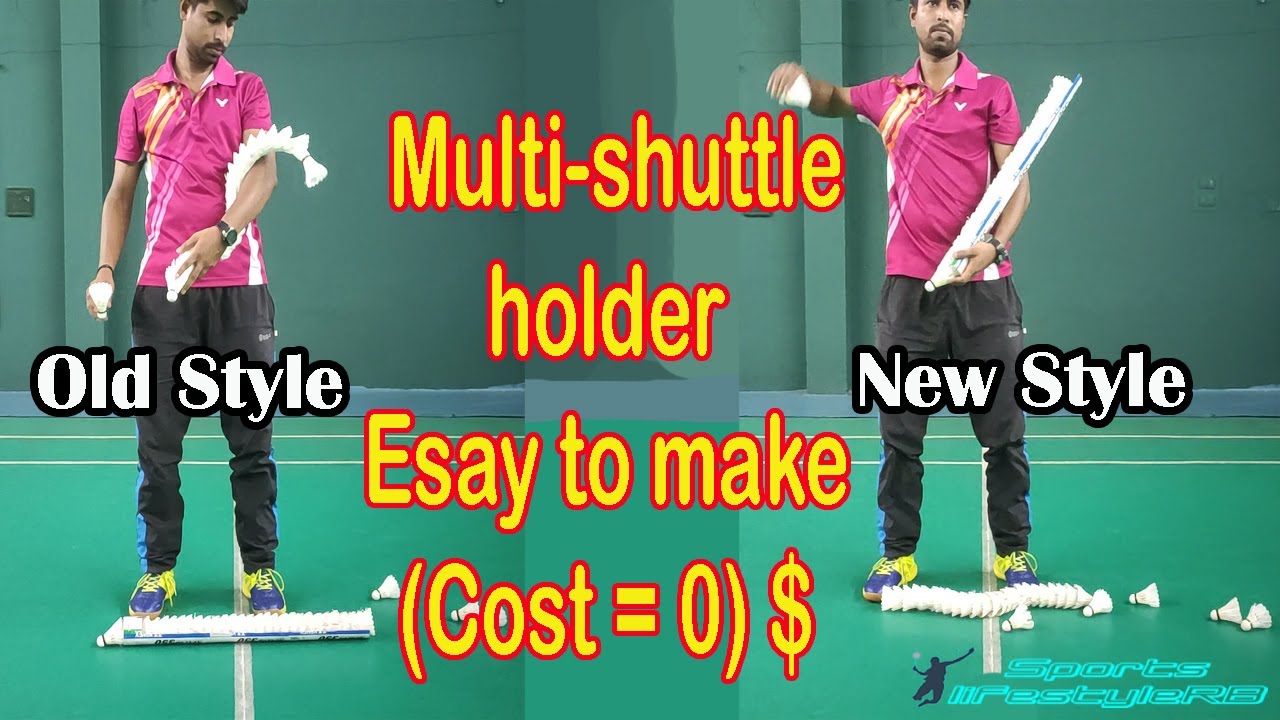 How to make a multi-shuttle holder? Badminton multi-shuttle feeding ...