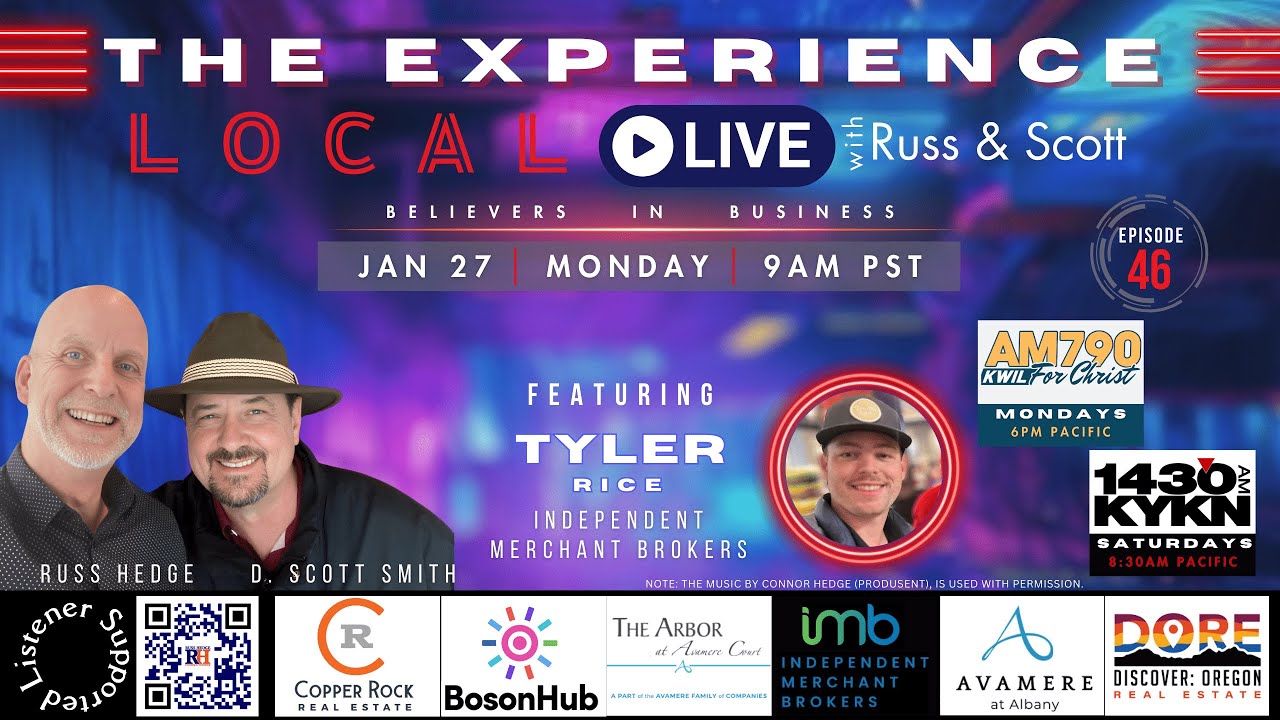 The Experience Local, Live with Russ& Scott, Ep. 46, w/ Tyler Rice ...