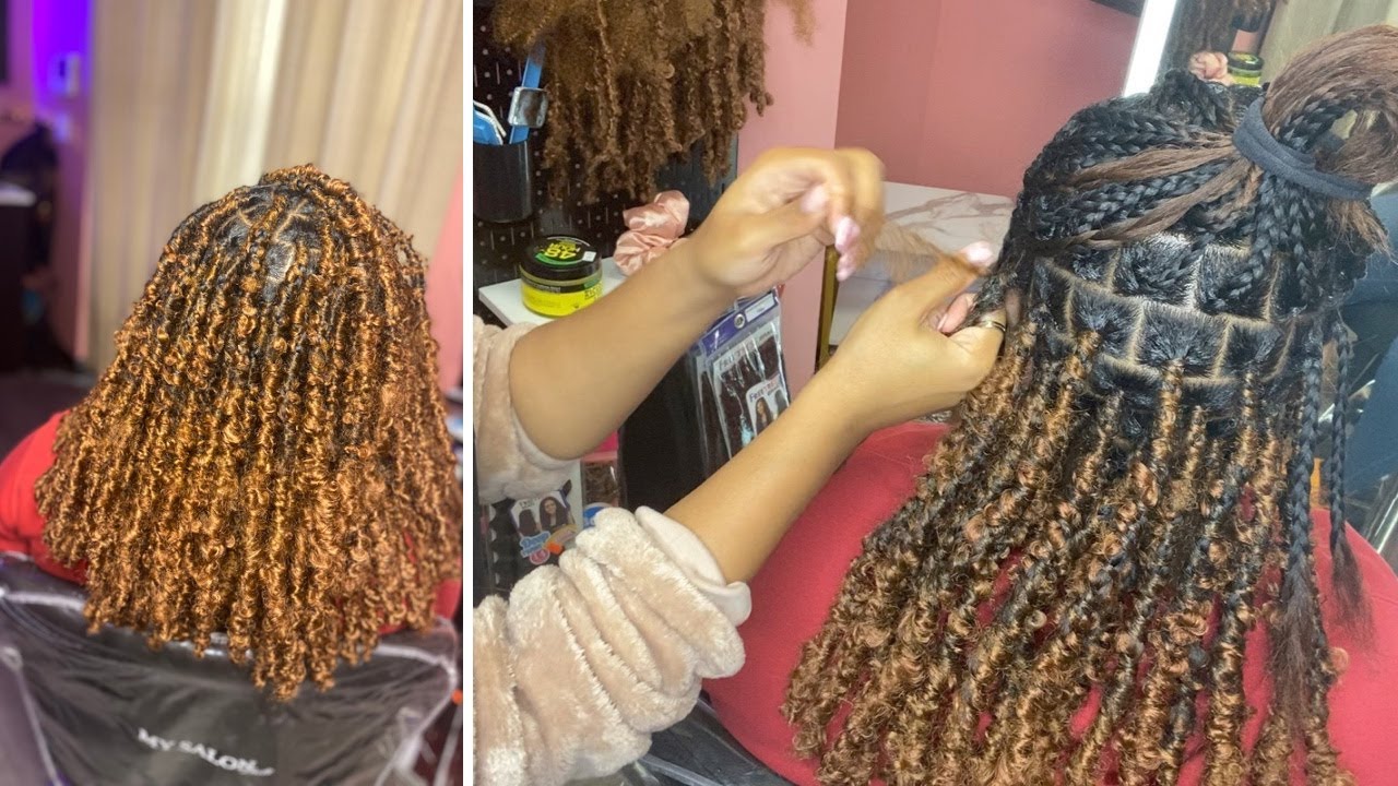 SHOULDER LENGTH BUTTERFLY LOCS ( COLOR: 30) - YouTube