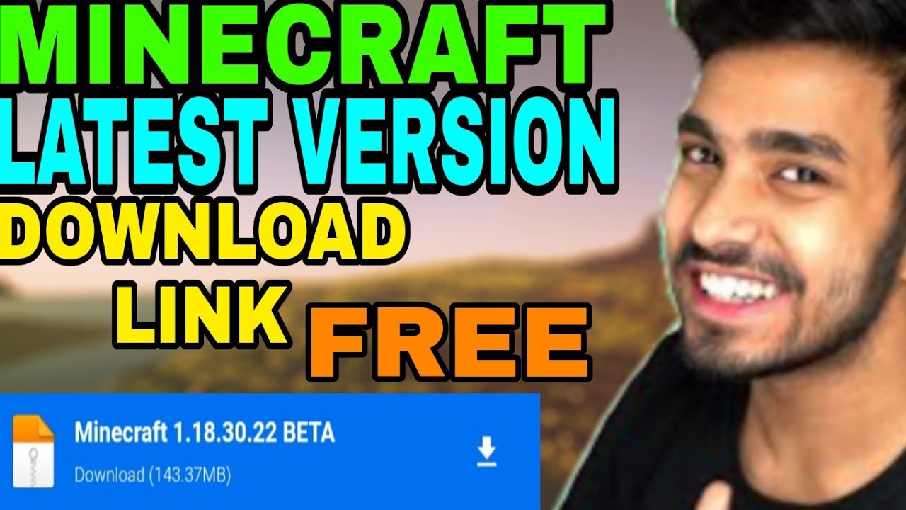 MINECRAFT LATEST VERSION DOWNLOAD LINK FREE - YouTube